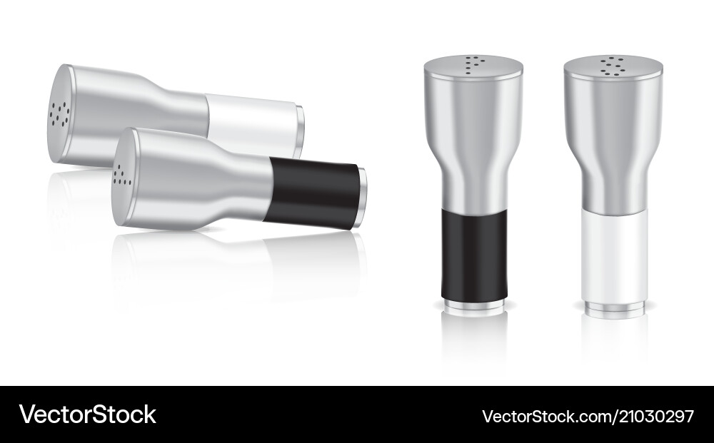 Packaging product for salt and pepper bottle Vector Image