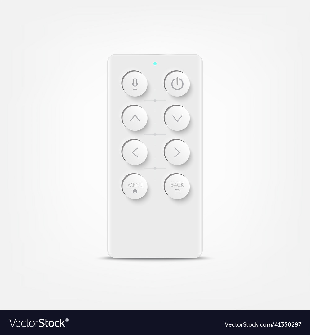 Remote control for tv or media center device Vector Image