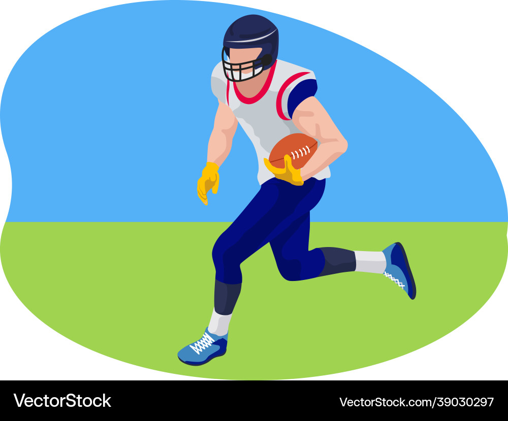 Rugby football Royalty Free Vector Image - VectorStock