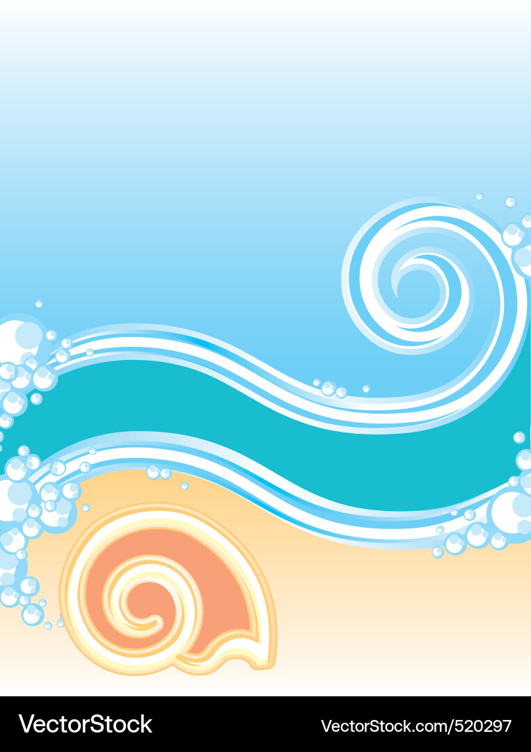 Sea background Royalty Free Vector Image - VectorStock