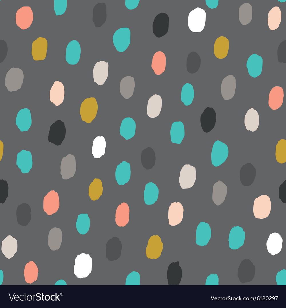 Seamless pattern with hand drawn point Royalty Free Vector