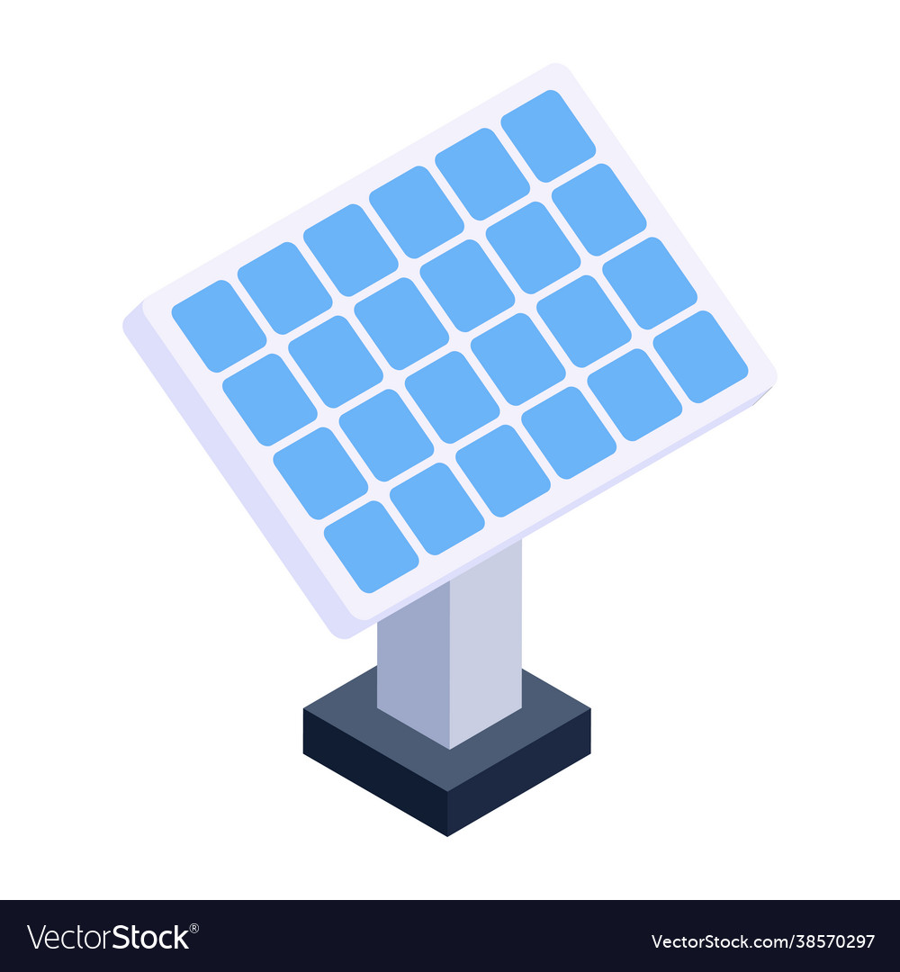 Solar panel Royalty Free Vector Image - VectorStock