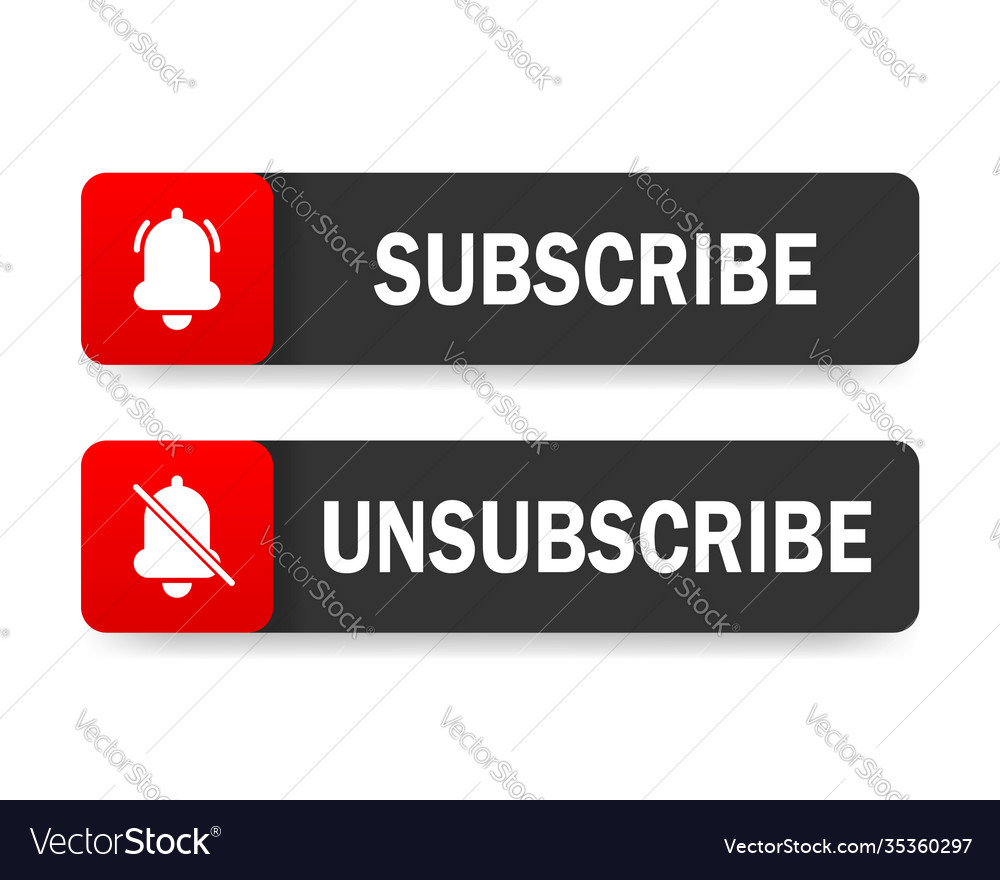 Text box and subscribe button template Royalty Free Vector