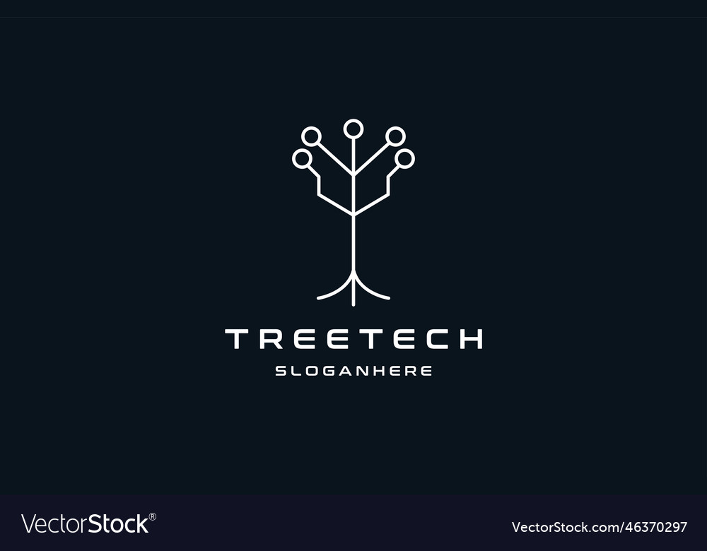 Tree tech Royalty Free Vector Image - VectorStock