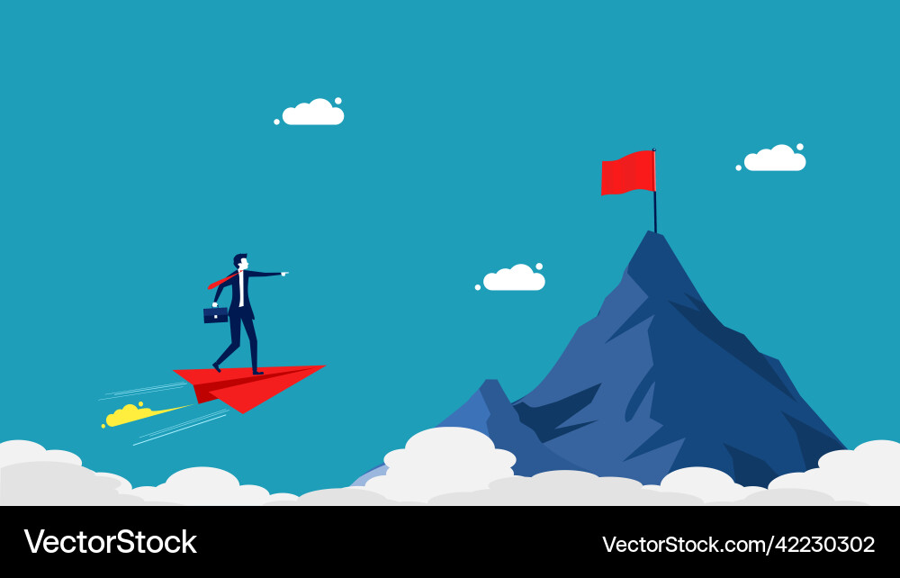 Business leaders people guiding Royalty Free Vector Image