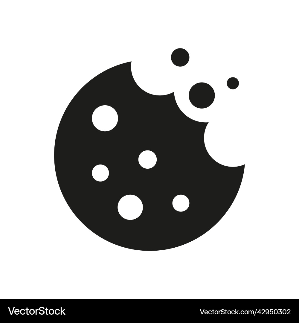 Cookie concept line icon cookie concept symbol Vector Image