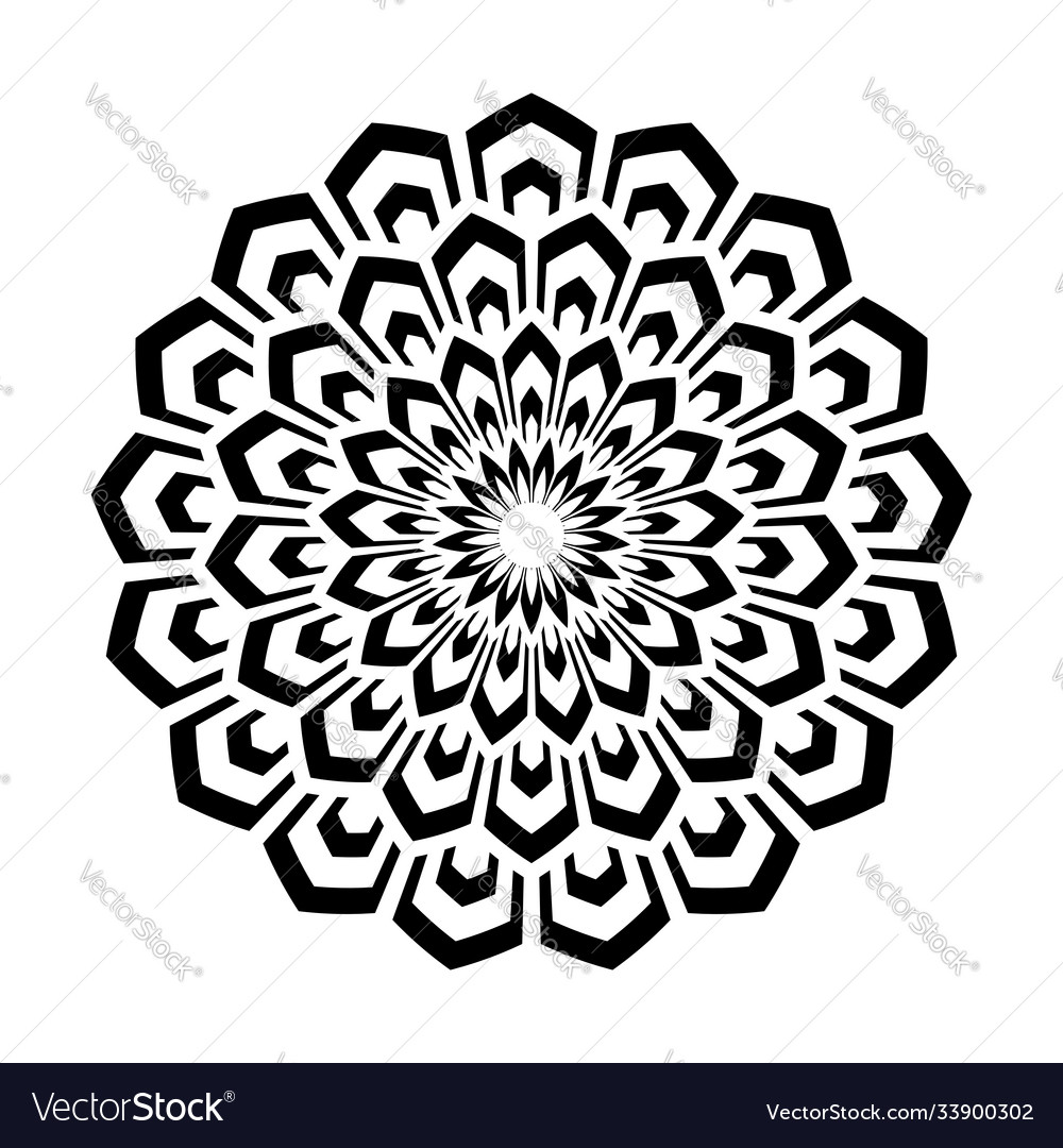 Decorative circle pattern Royalty Free Vector Image
