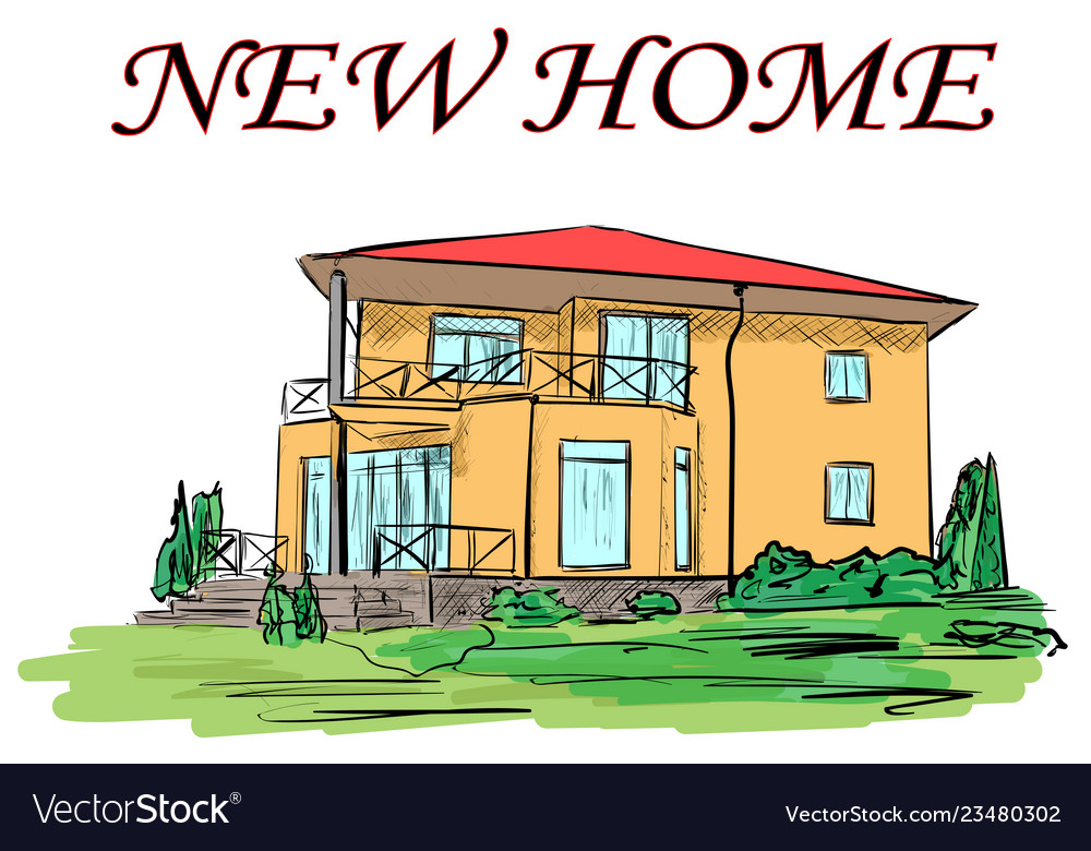Home Royalty Free Vector Image - VectorStock