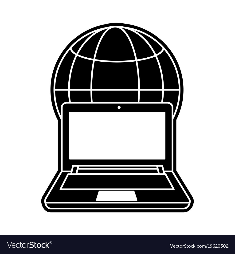 Isolated computer design Royalty Free Vector Image