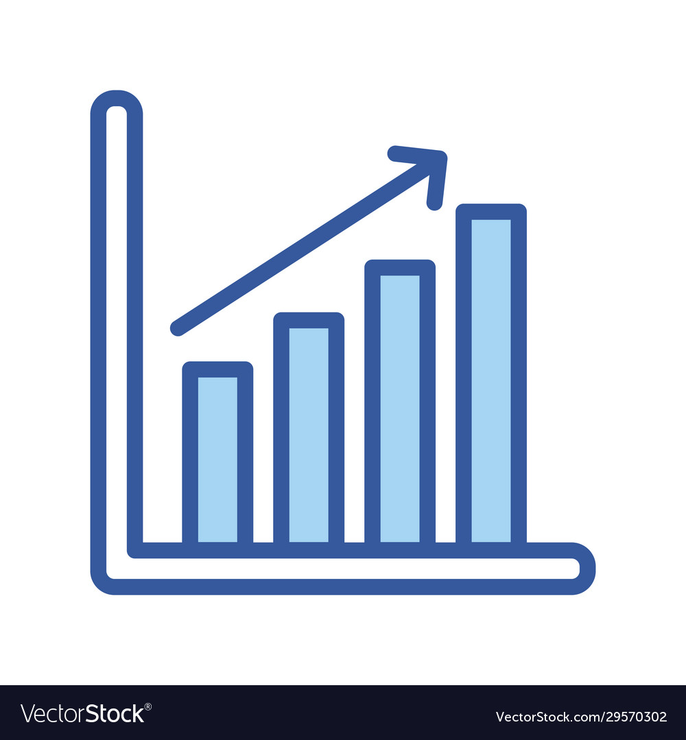 Isolated workflow bars line and fill style icon Vector Image