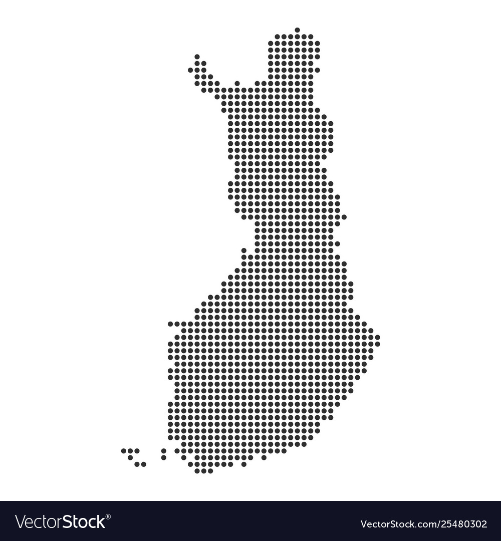 Map with dot Royalty Free Vector Image - VectorStock