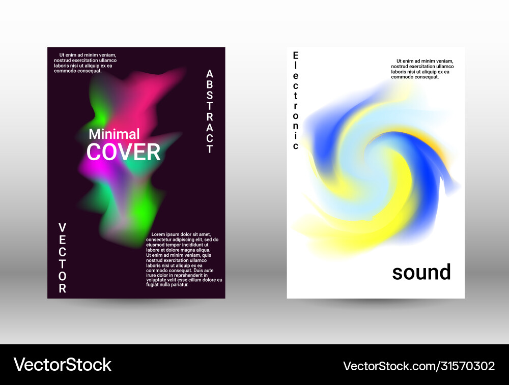 Modern musical covers Royalty Free Vector Image
