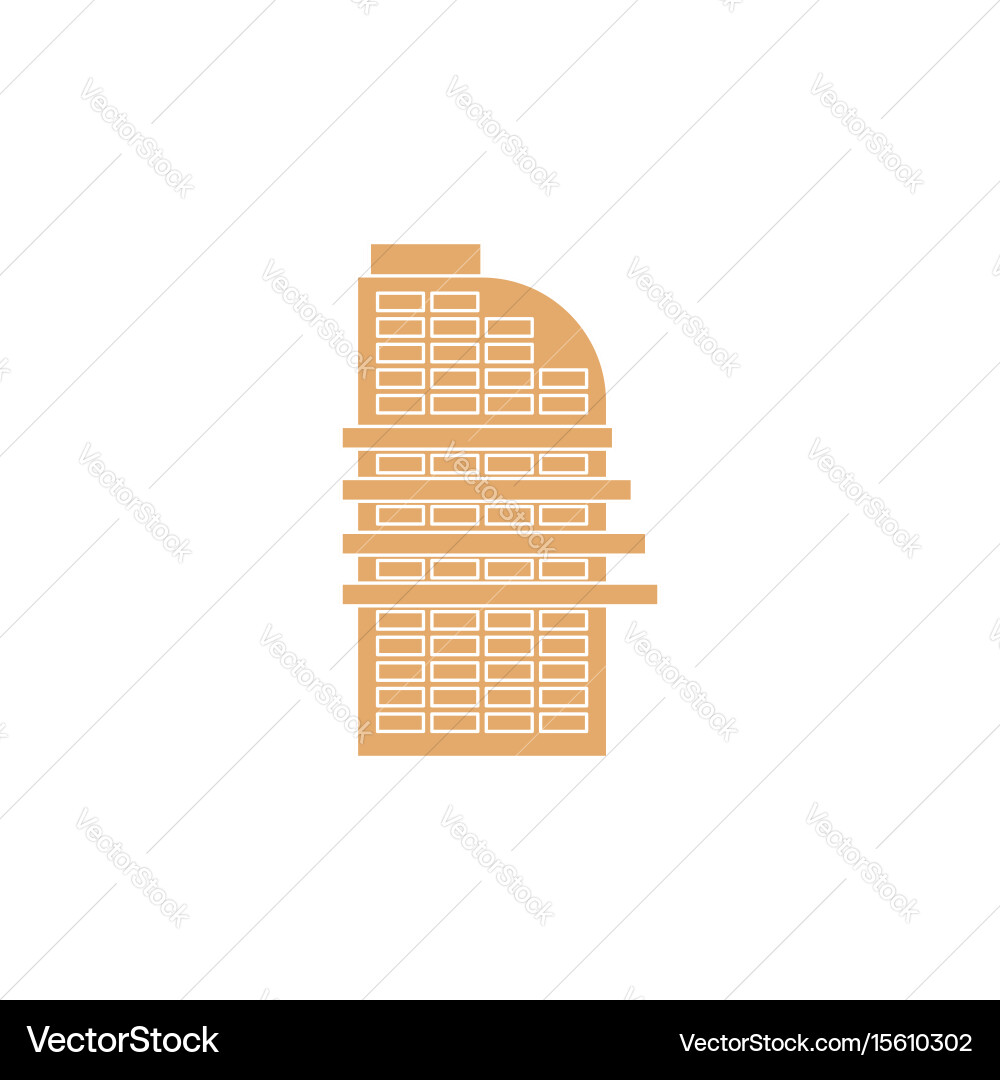 Office building isolated city architecture sign Vector Image