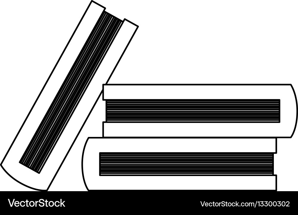 Pile of books icon image Royalty Free Vector Image