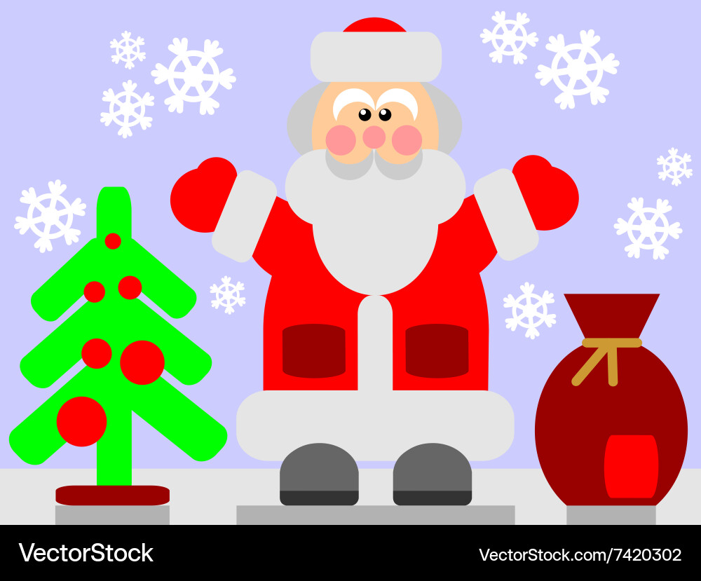 Santa claus color 03 Royalty Free Vector Image