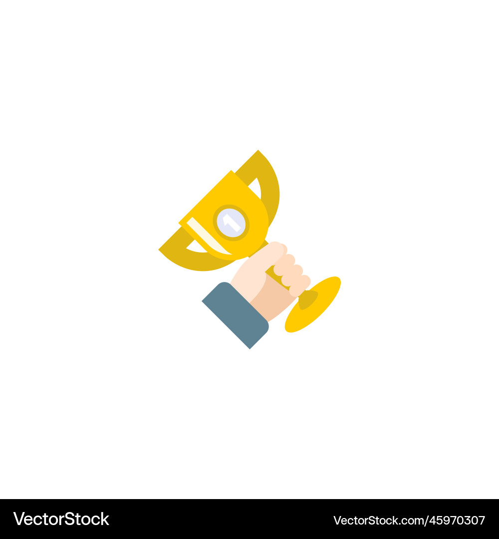 Champion creative icon flat from success icons Vector Image