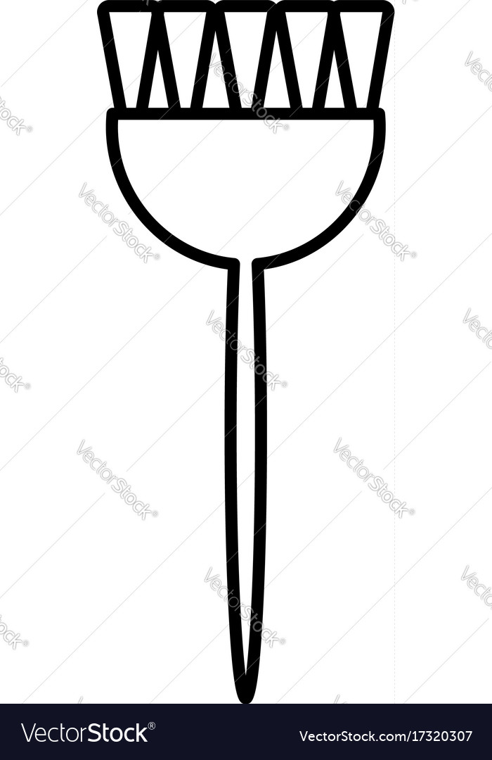 Cosmetic brush icon outline style Royalty Free Vector Image Cosmetic brush icon outline style Royalty Free Vector Image