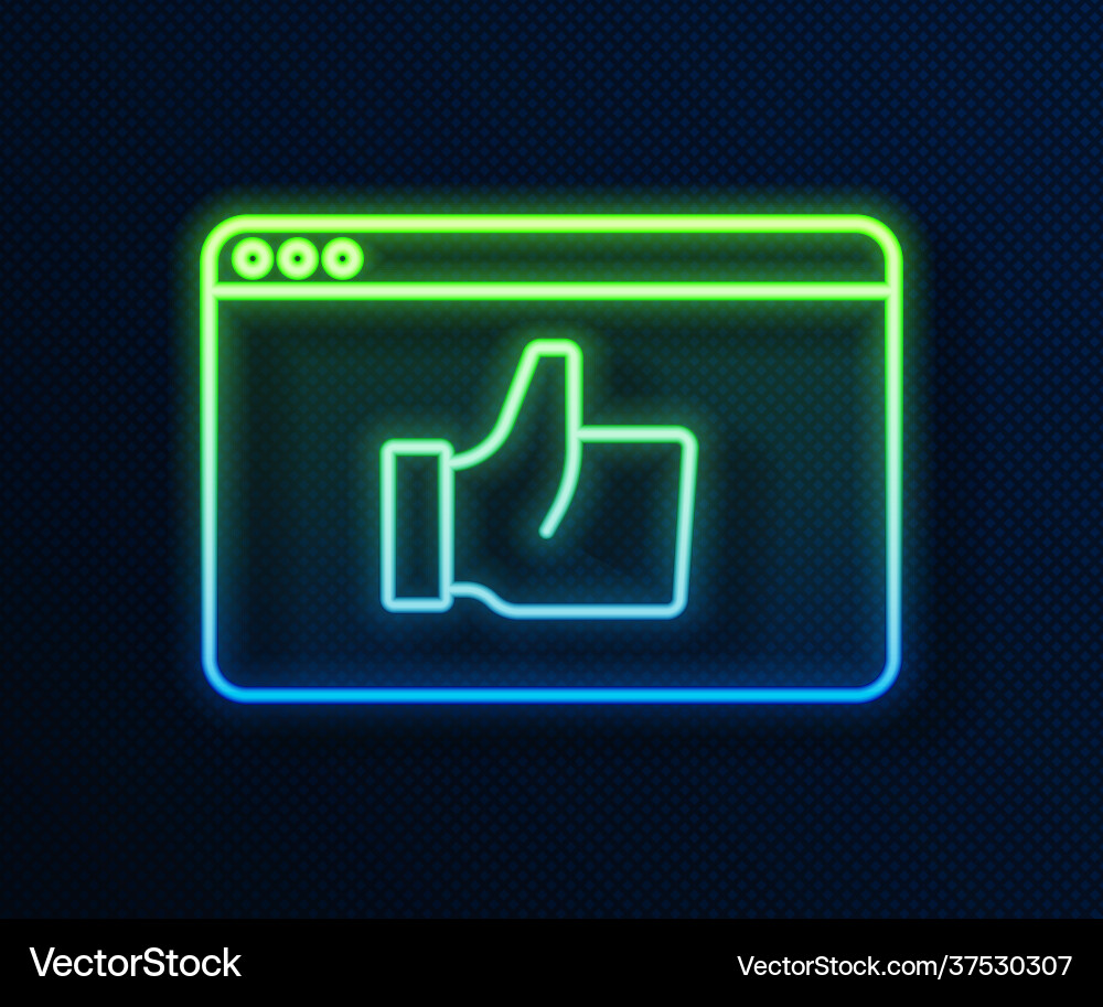 Glowing neon line consumer or customer product Vector Image
