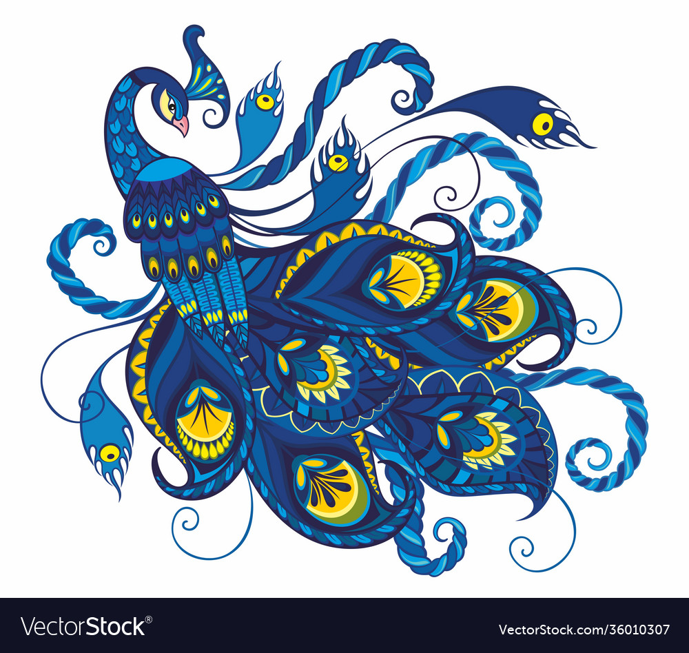 Peacock Royalty Free Vector Image - VectorStock