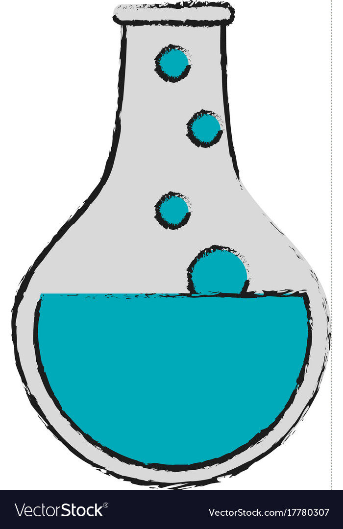 Round bottom flask icon image Royalty Free Vector Image