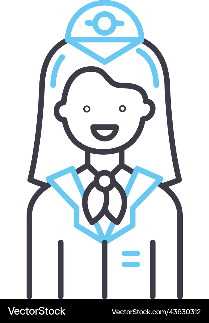 Baggage storage line icon outline symbol Vector Image