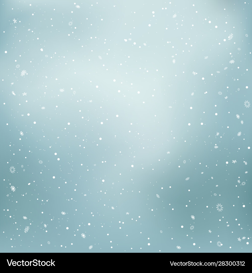 Christmas snowy winter sky template Royalty Free Vector