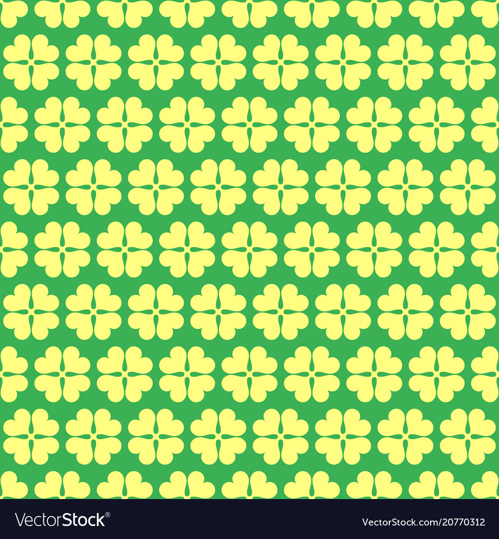 Clover pattern Royalty Free Vector Image - VectorStock
