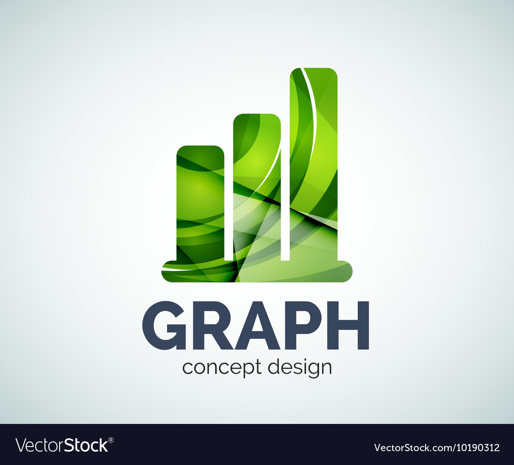 Graph logo template Royalty Free Vector Image - VectorStock