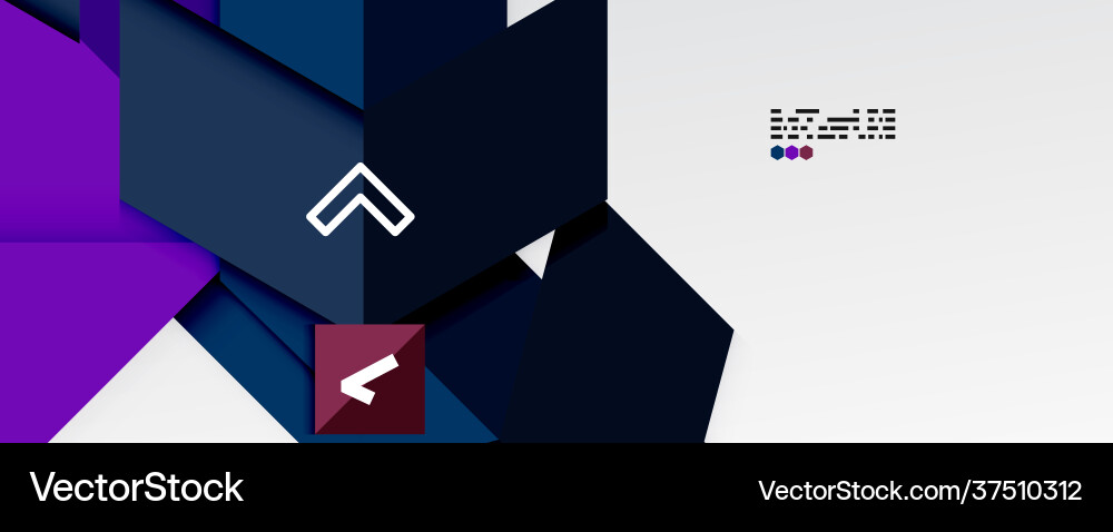 Shiny color triangles and geometric shapes Vector Image