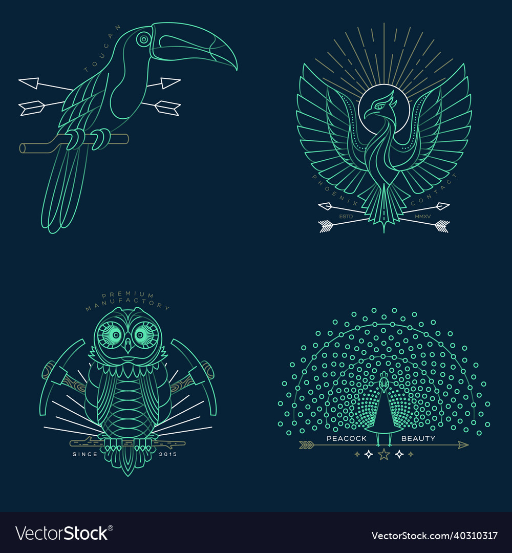 Abstract bird Royalty Free Vector Image - VectorStock