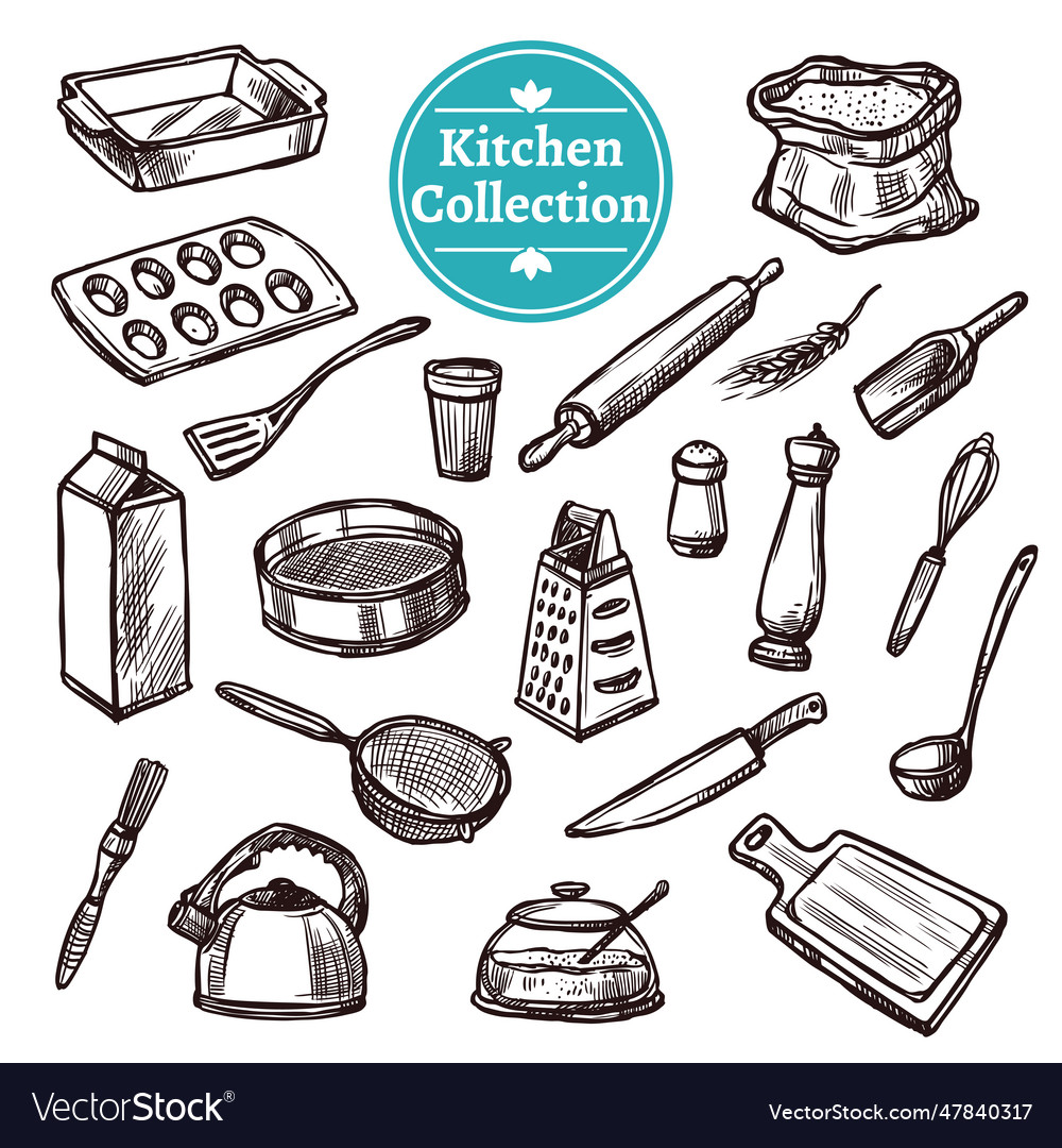 Baking stuff set baking stuff set Royalty Free Vector Image