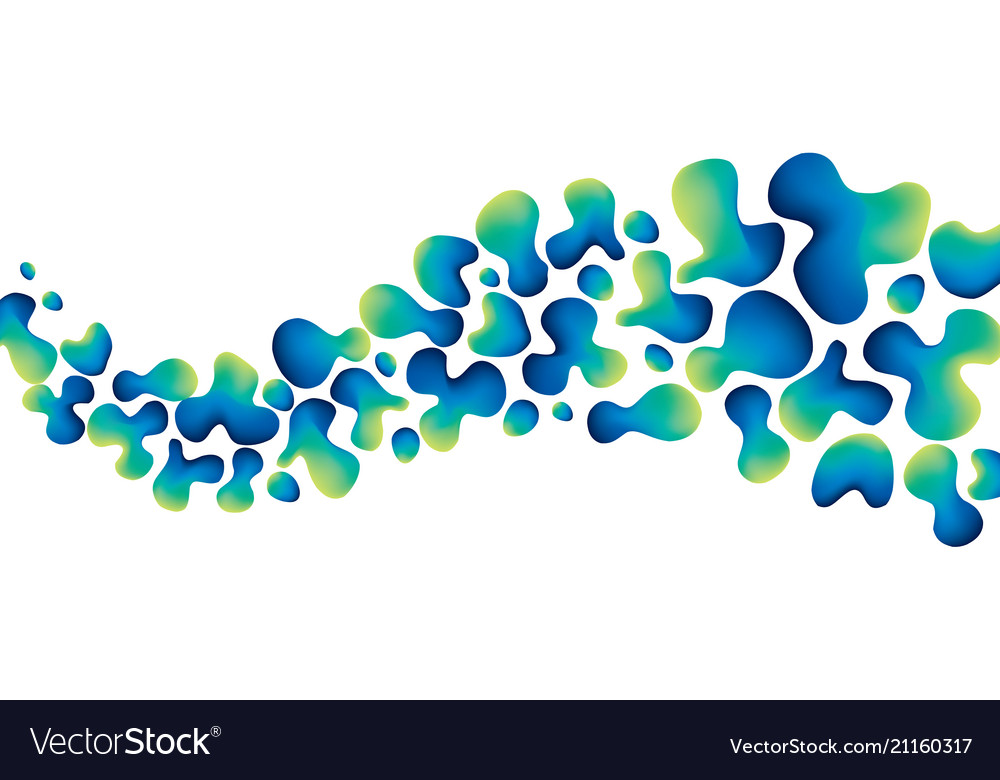 Decorative soft drops flow pattern Royalty Free Vector Image