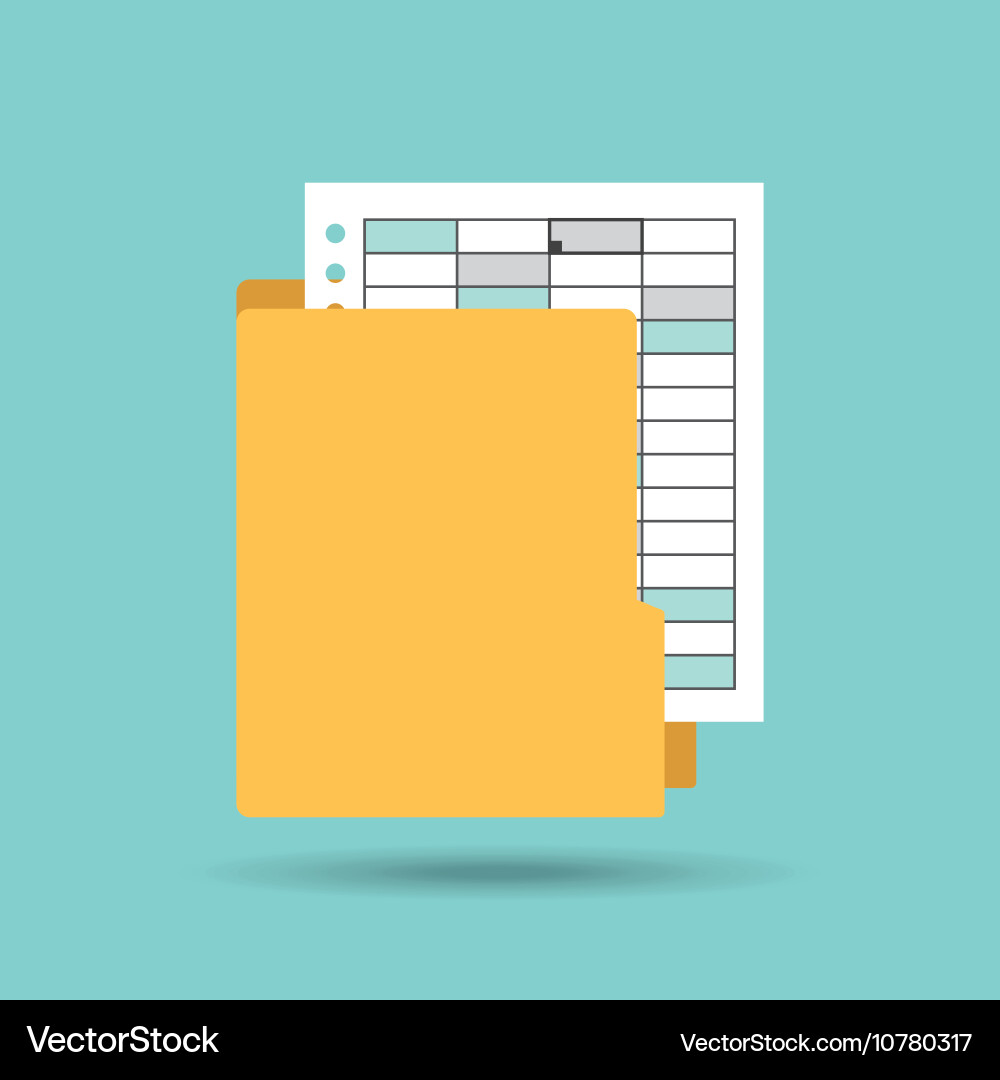Document format flat icon Royalty Free Vector Image