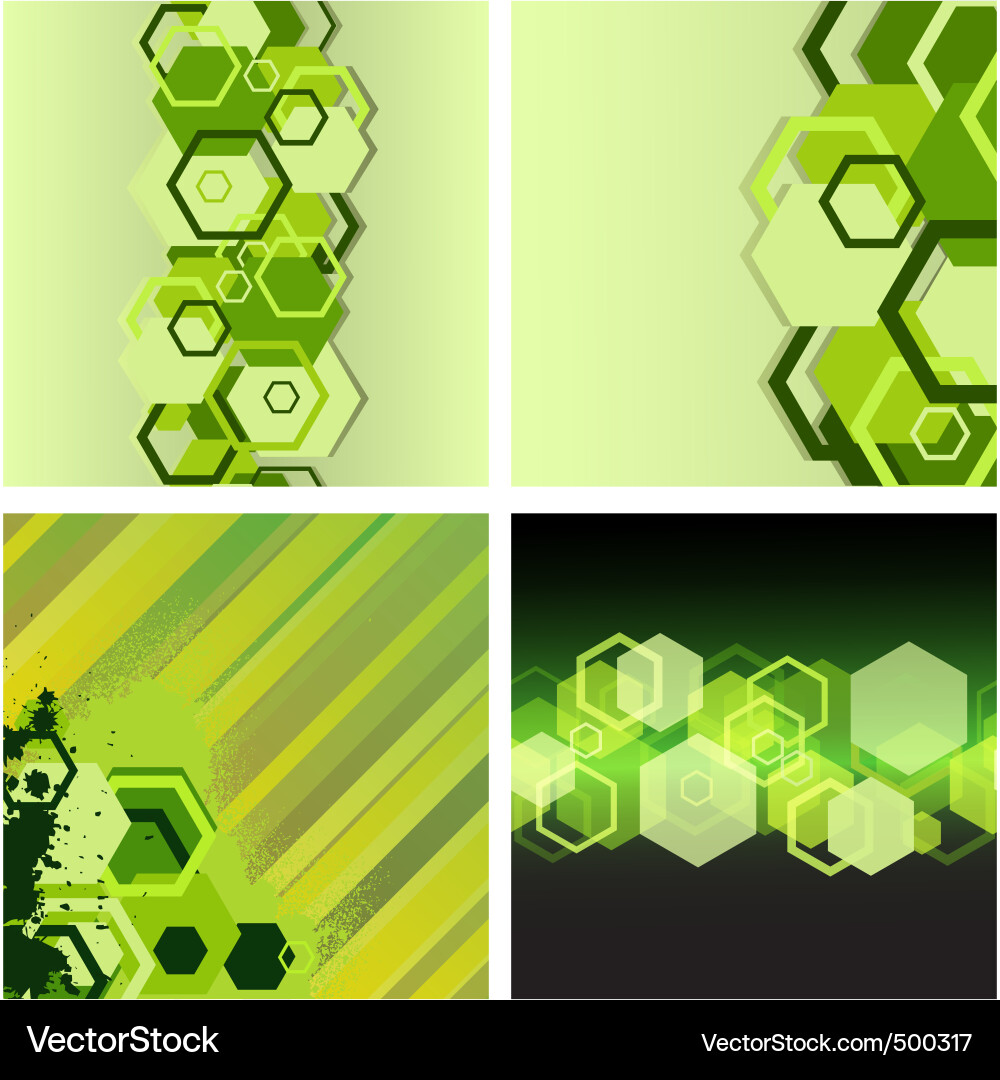 Hexagon backgrounds Royalty Free Vector Image - VectorStock