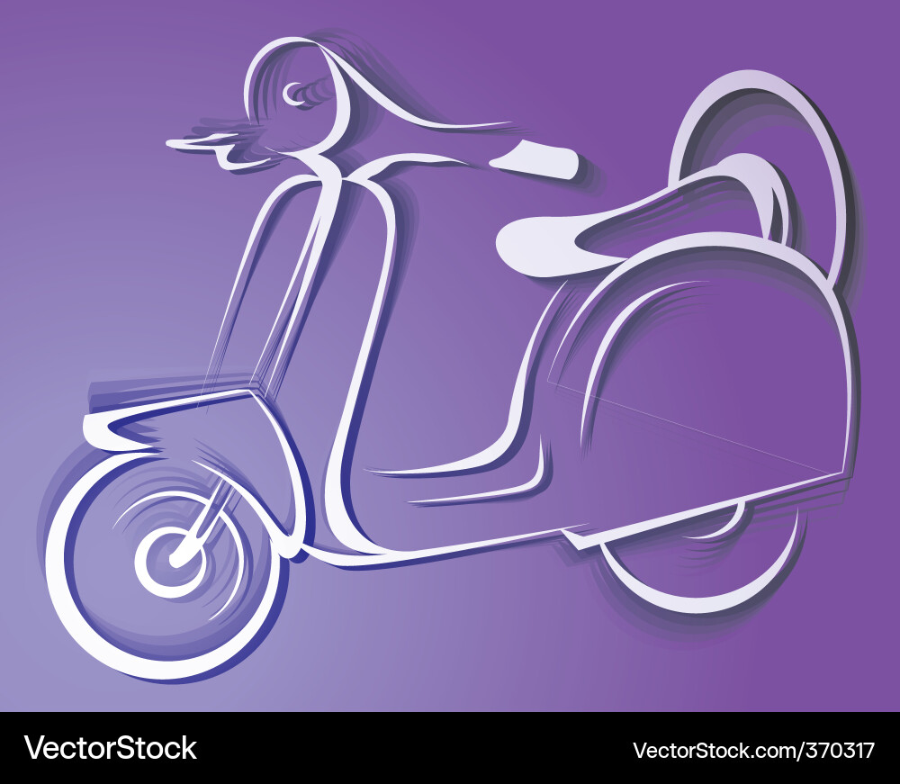 Scooter Royalty Free Vector Image - VectorStock