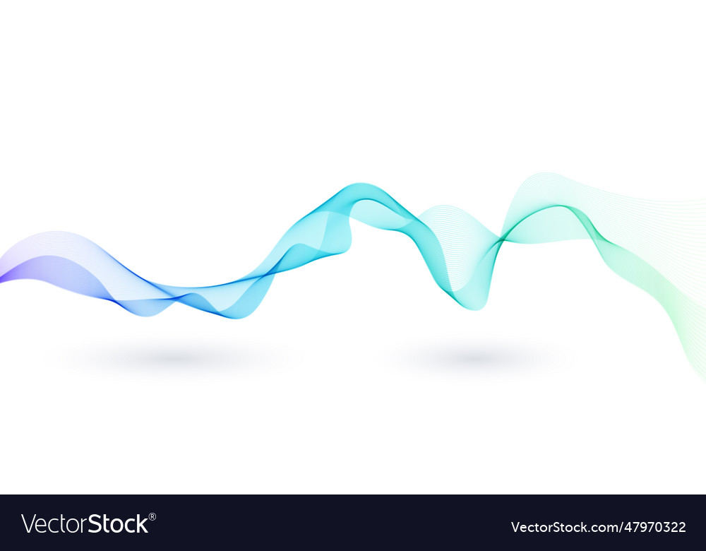Abstract background with smooth gradient wave Vector Image
