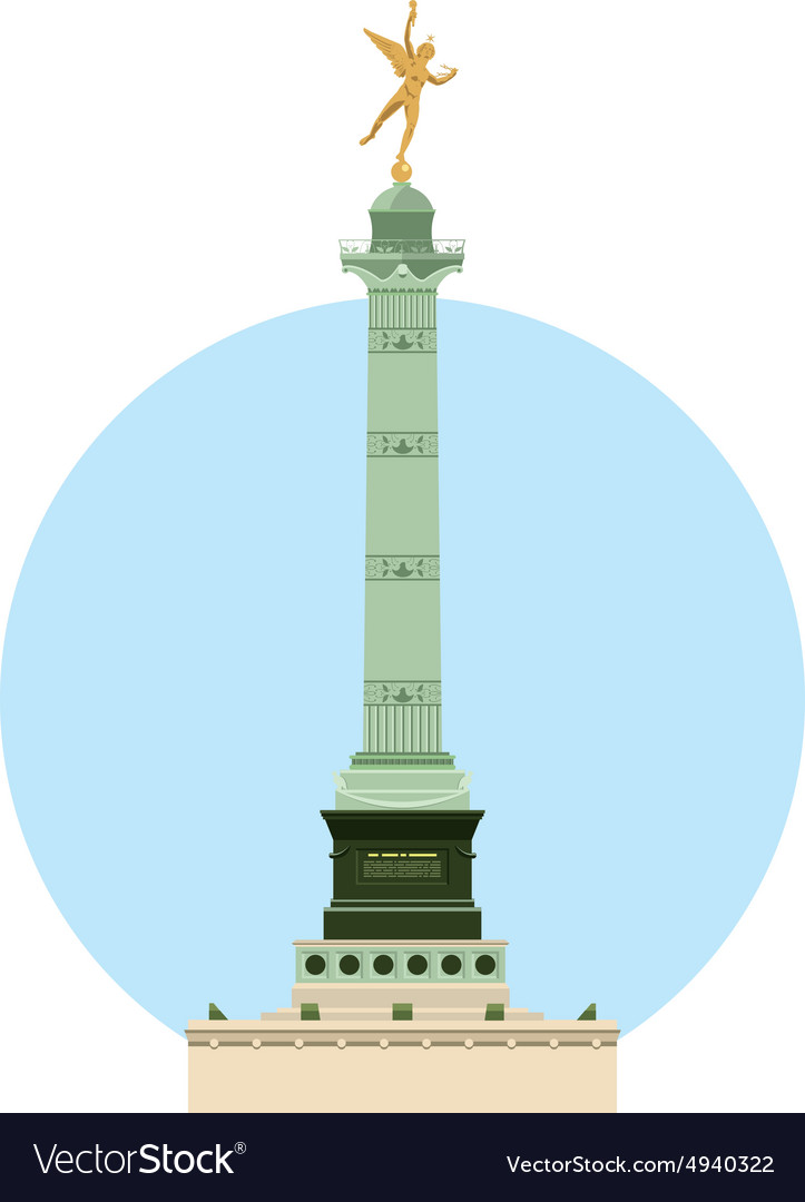 July column Royalty Free Vector Image - VectorStock