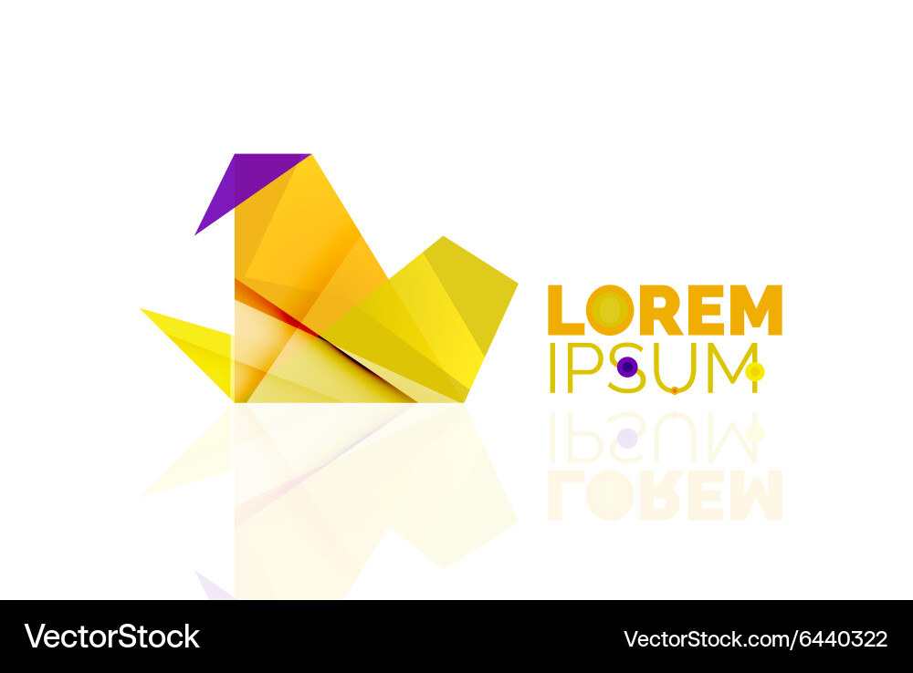Logo abstract geometric business icon Royalty Free Vector