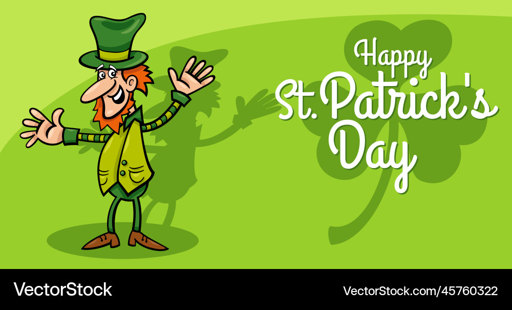 Saint patrick day design and cartoon leprechaun Vector Image