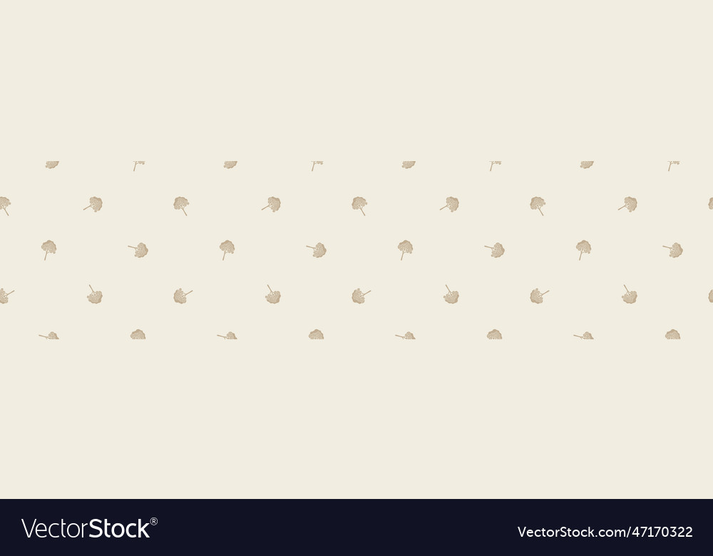 Scandi woodland tree lino cut icon seamless Vector Image