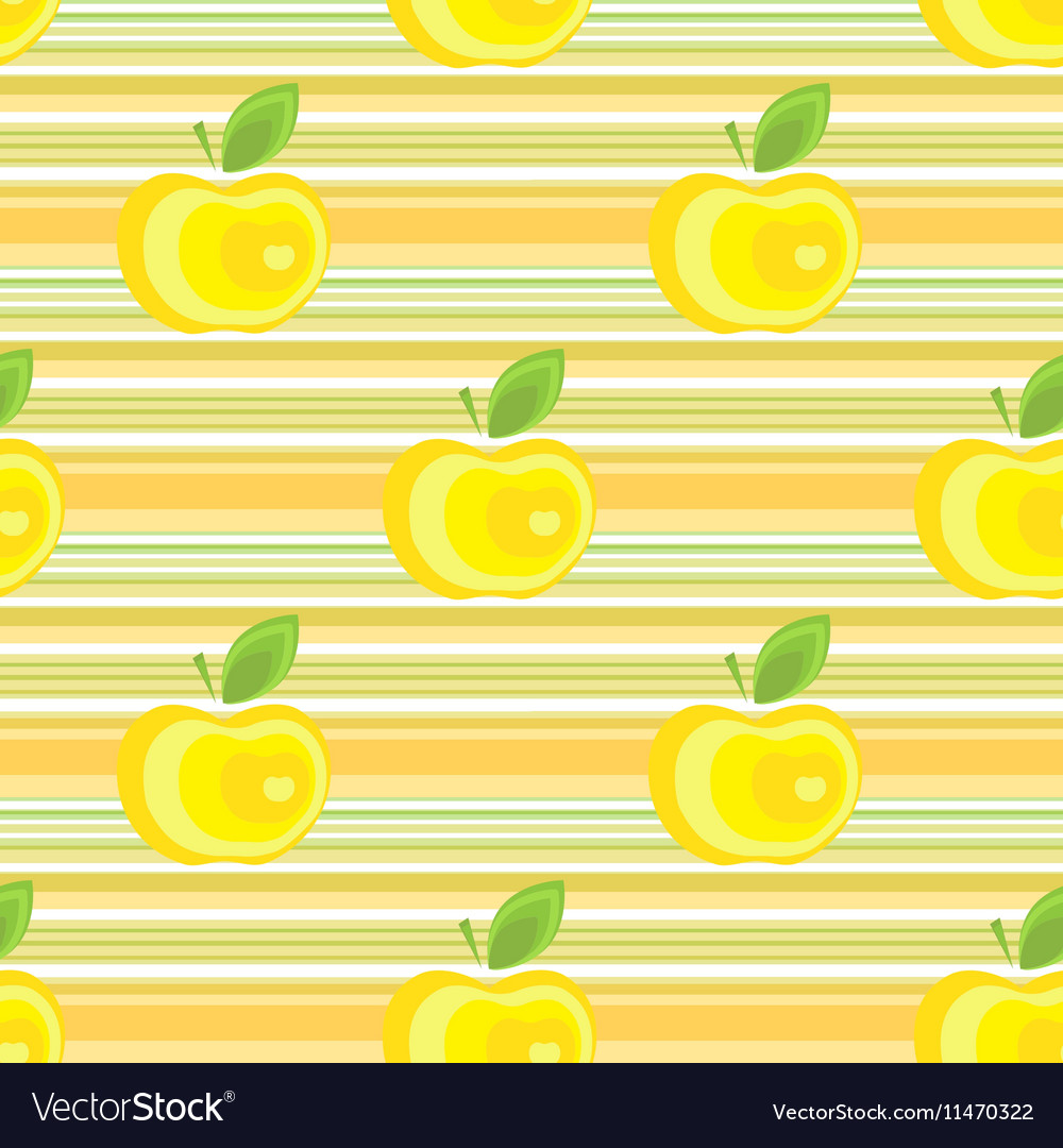 Seamless apple background pattern Royalty Free Vector Image