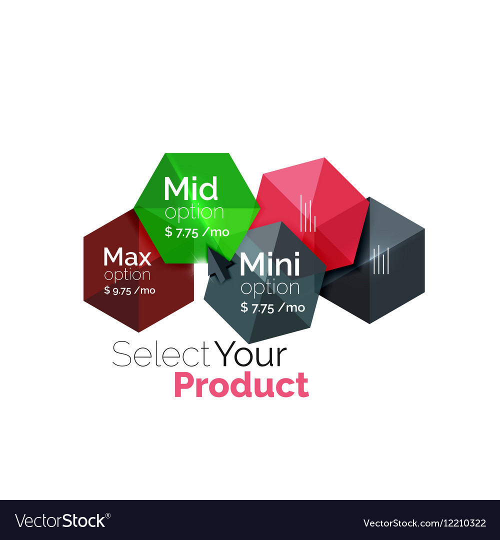 Select choice template Royalty Free Vector Image