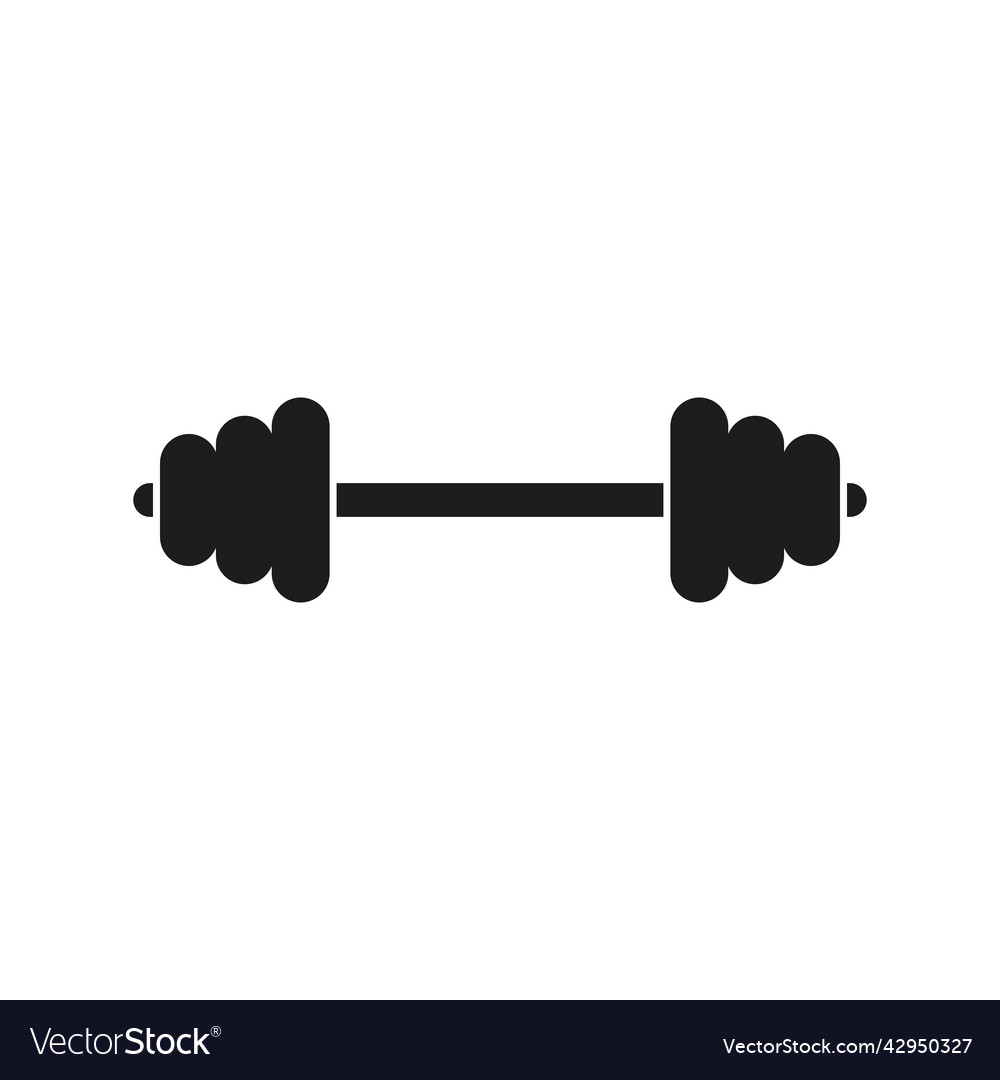 Dumbbell for gym icon for sport on white Vector Image