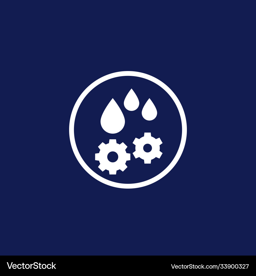 Lubricant oil drops icon Royalty Free Vector Image