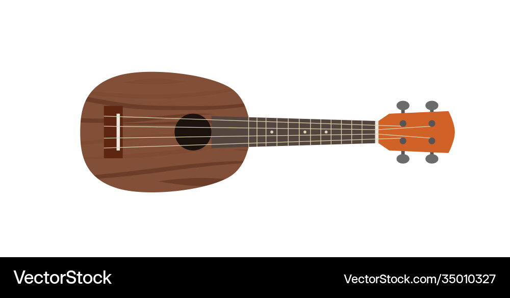 Ukulele isolated on white musical instrument Vector Image
