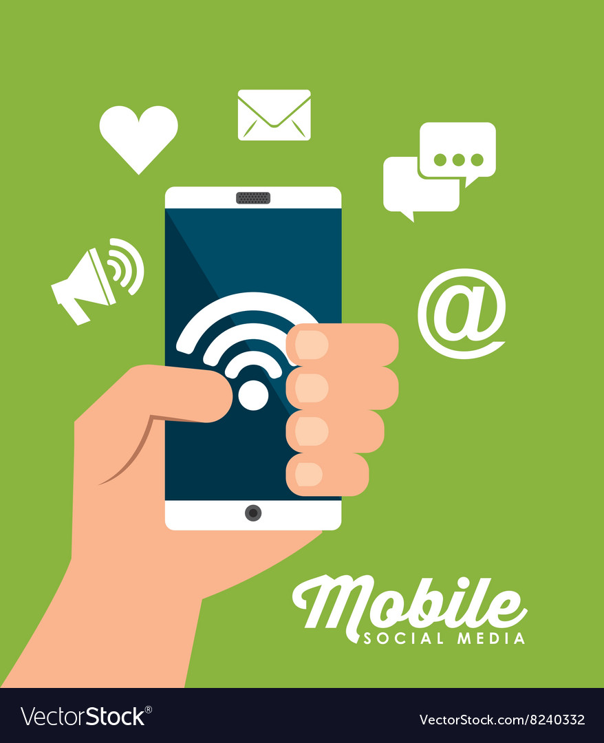 Mobile technology design Royalty Free Vector Image