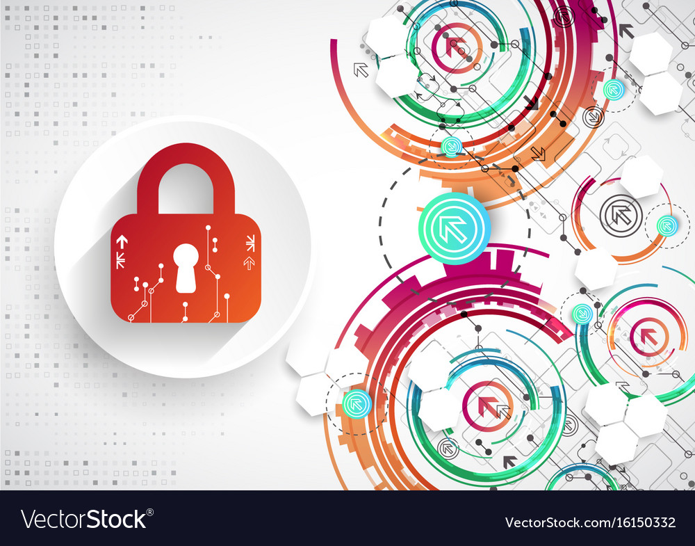 Protection background technology security encode Vector Image