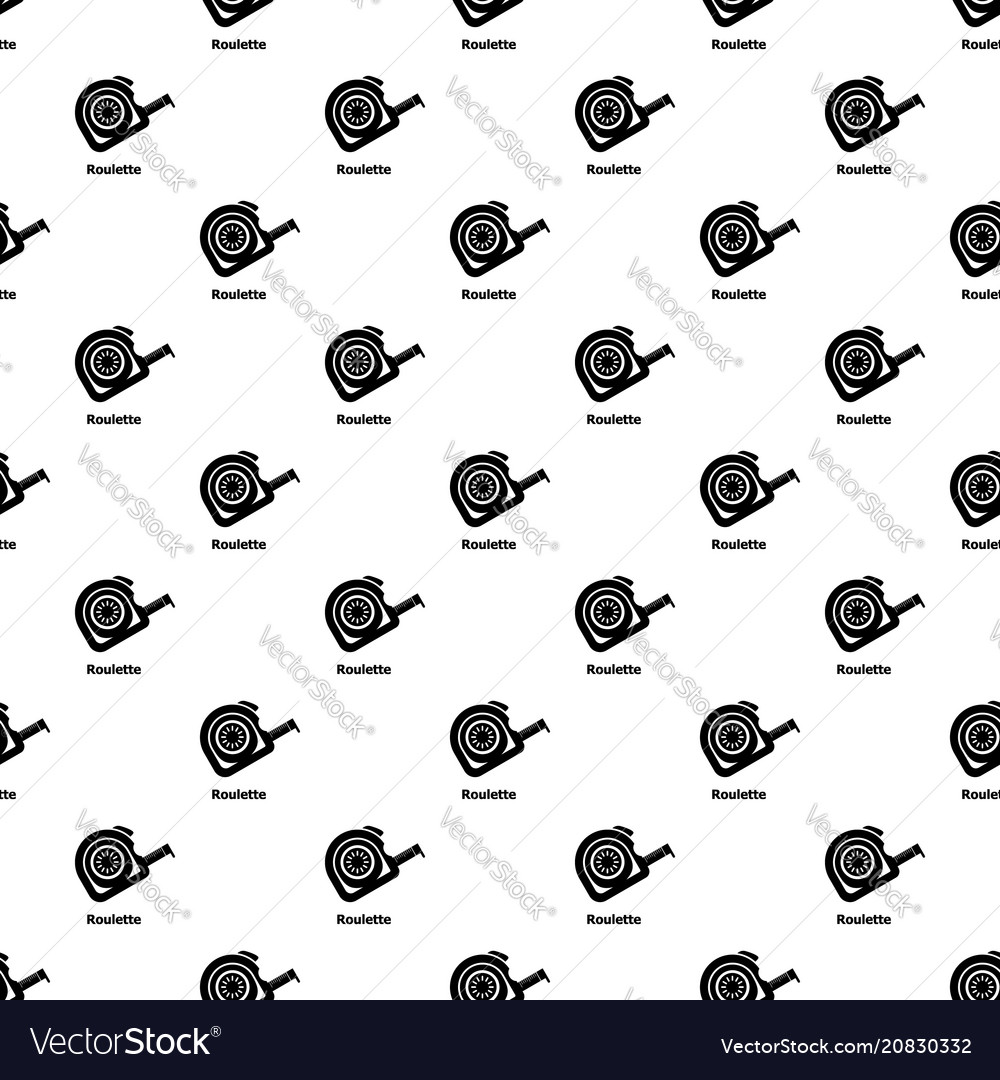 Roulette pattern seamless Royalty Free Vector Image