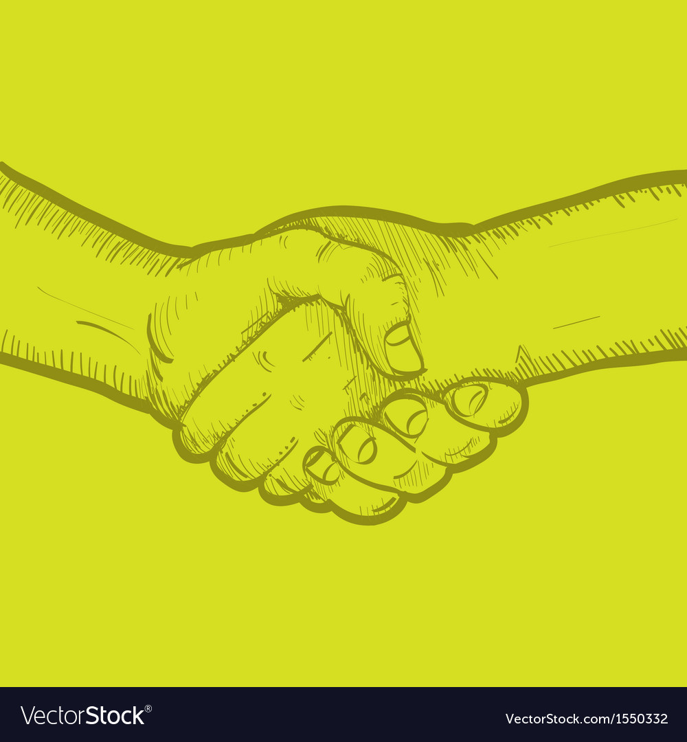 Shaking hands Royalty Free Vector Image - VectorStock