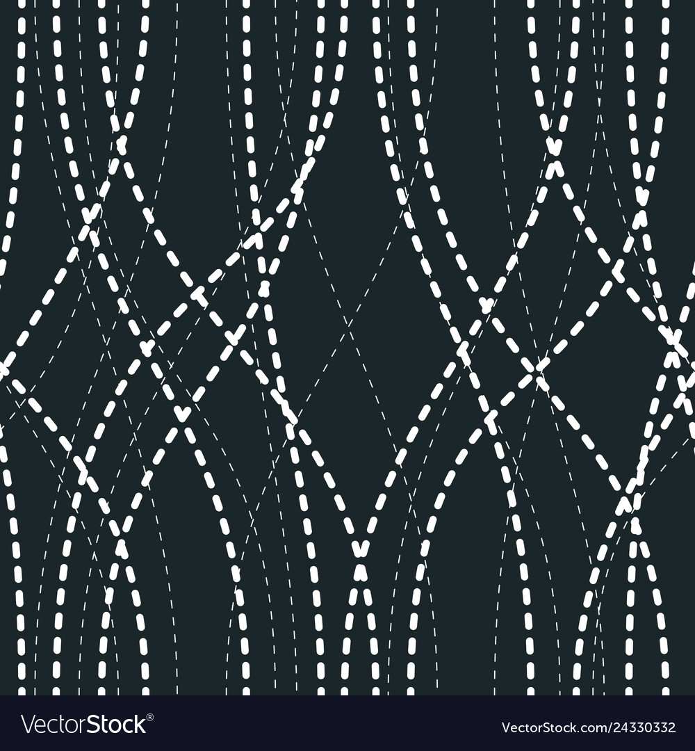 Tangled curvy lines seamless pattern repeat Vector Image